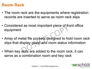 Front Office Equipments | PDF
