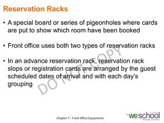 Front Office Equipments | PDF