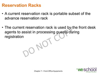 Front Office Equipments | PDF