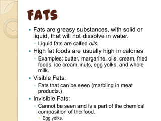 Nutrition: Proteins and Fats | PPT