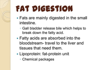 Nutrition: Proteins and Fats | PPTX