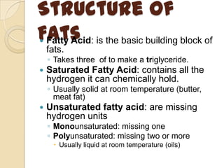Nutrition: Proteins and Fats | PPT