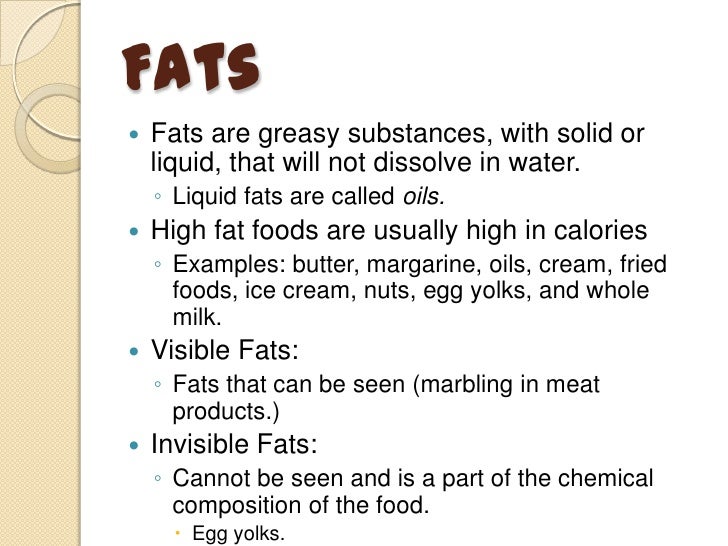 Nutrition: Proteins and Fats