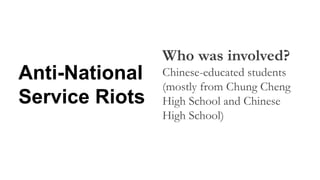 Chapter 7 - Maria Hertogh Riot and Anti-National Service Riot | PDF