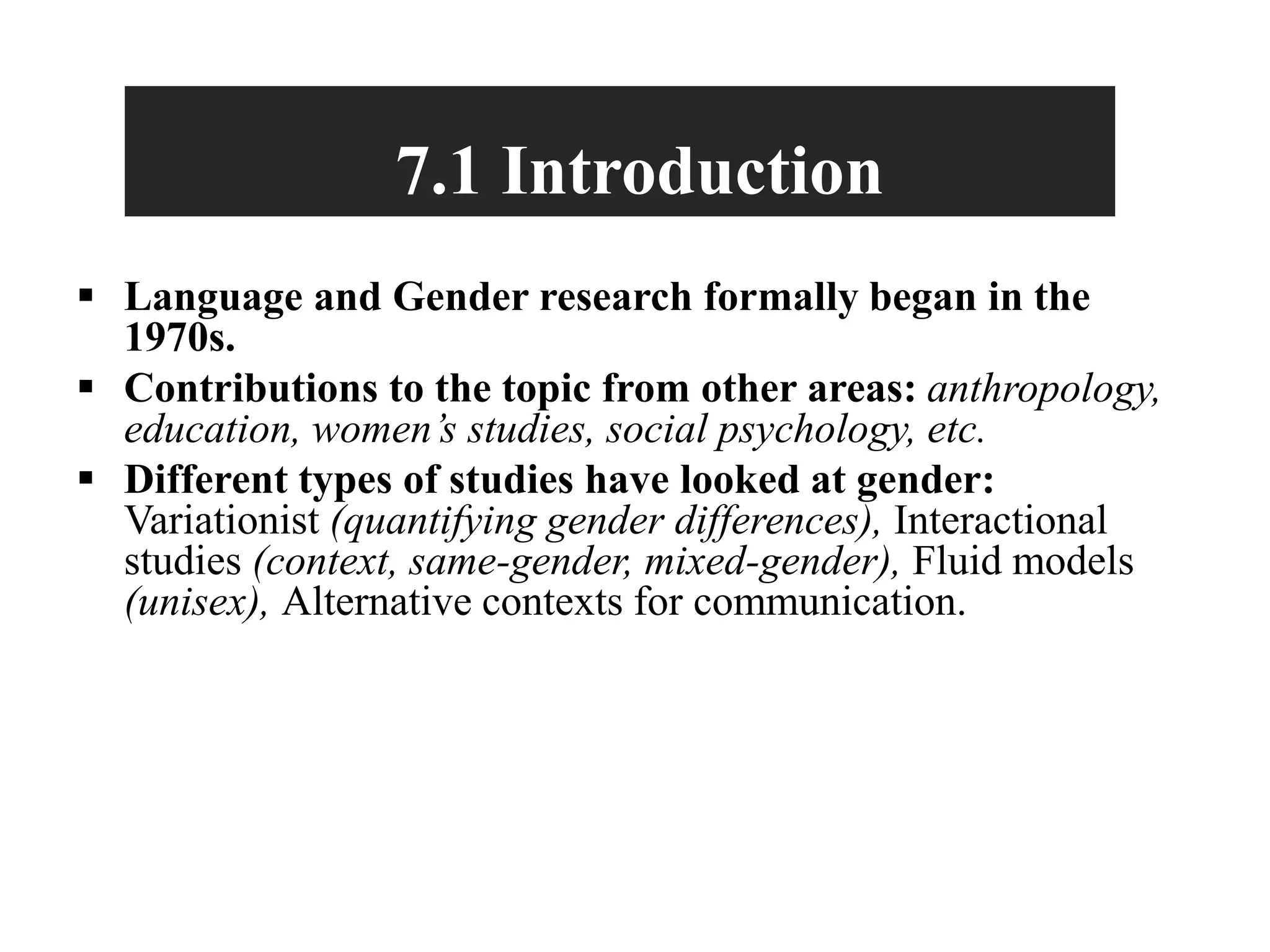 Chapter 7 language & gender | PPTX