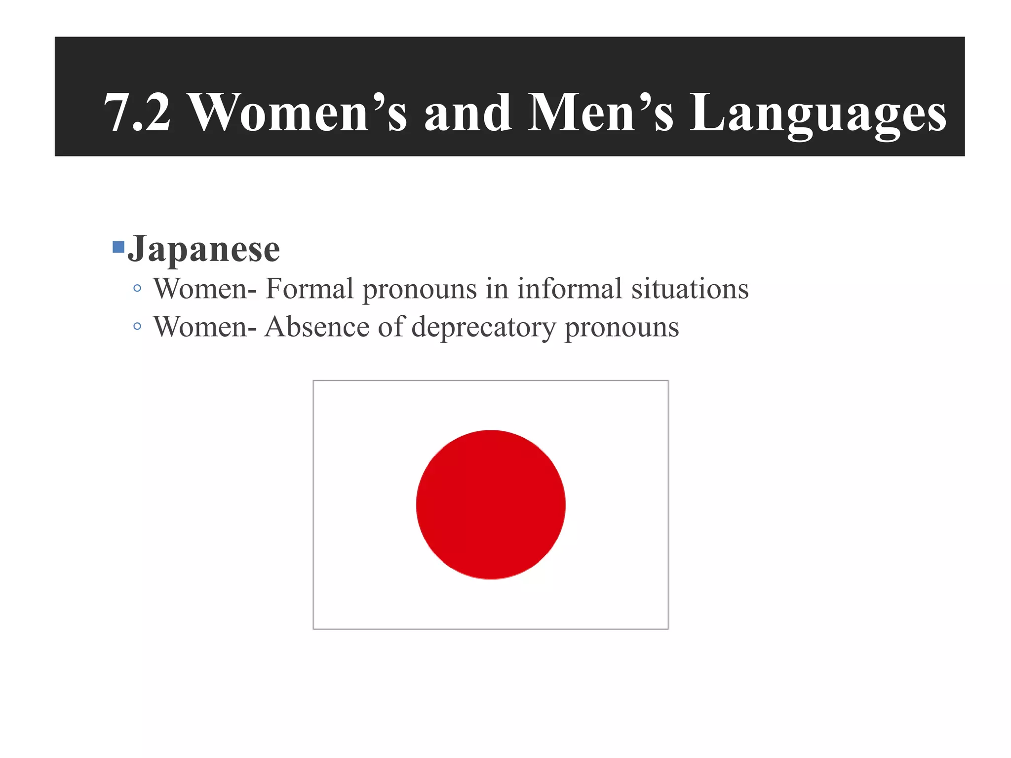 Chapter 7 language & gender | PPTX