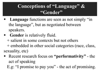 Chapter 7 language & gender | PPT