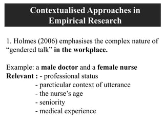 Chapter 7 language & gender | PPTX