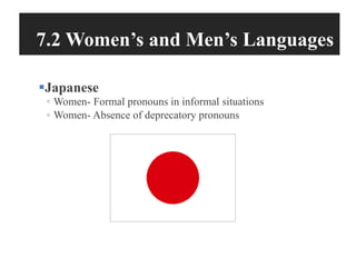 Chapter 7 language & gender | PPT