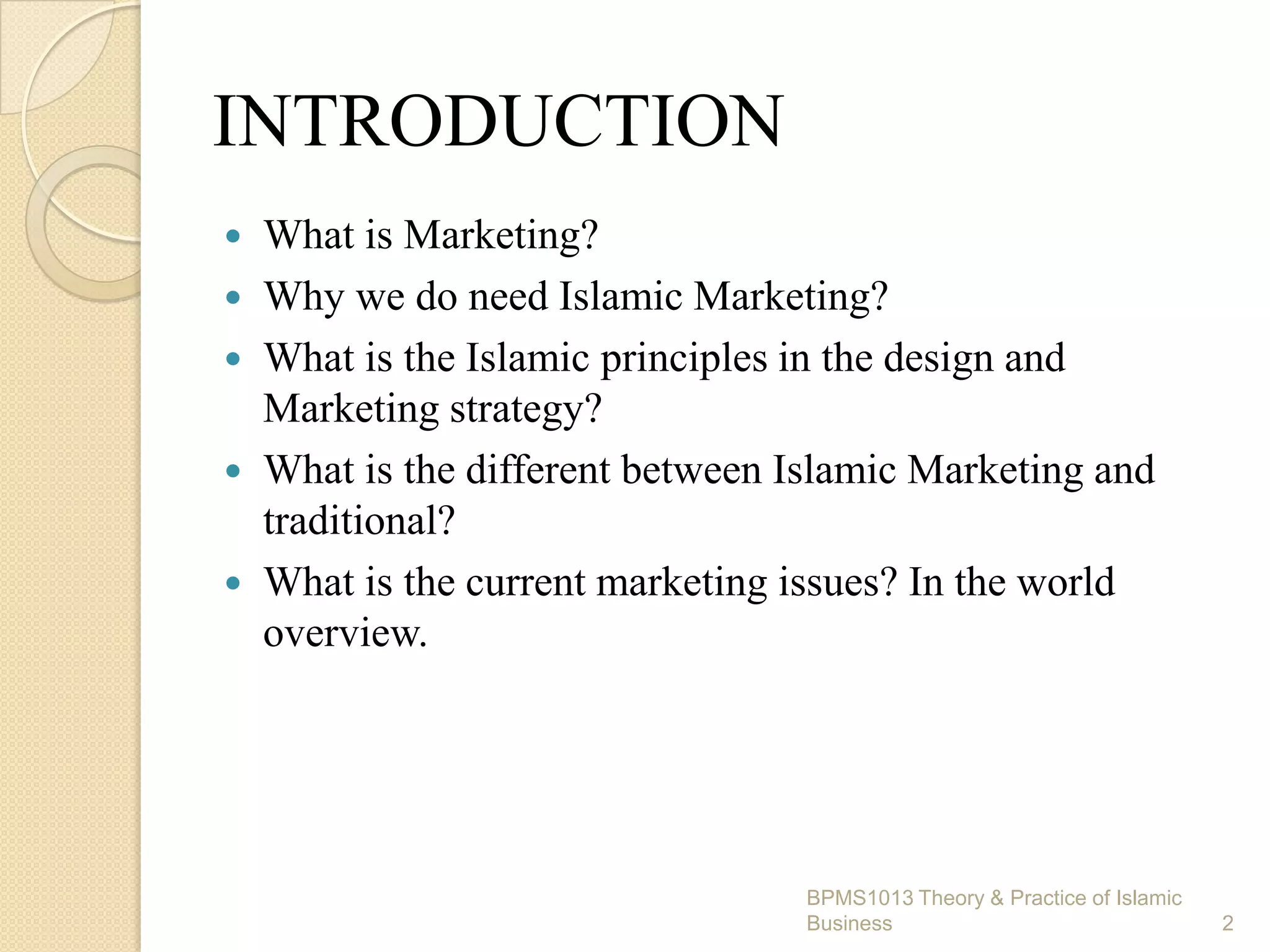 Chapter 7: Marketing and Islamic Business Ethics | PPTX