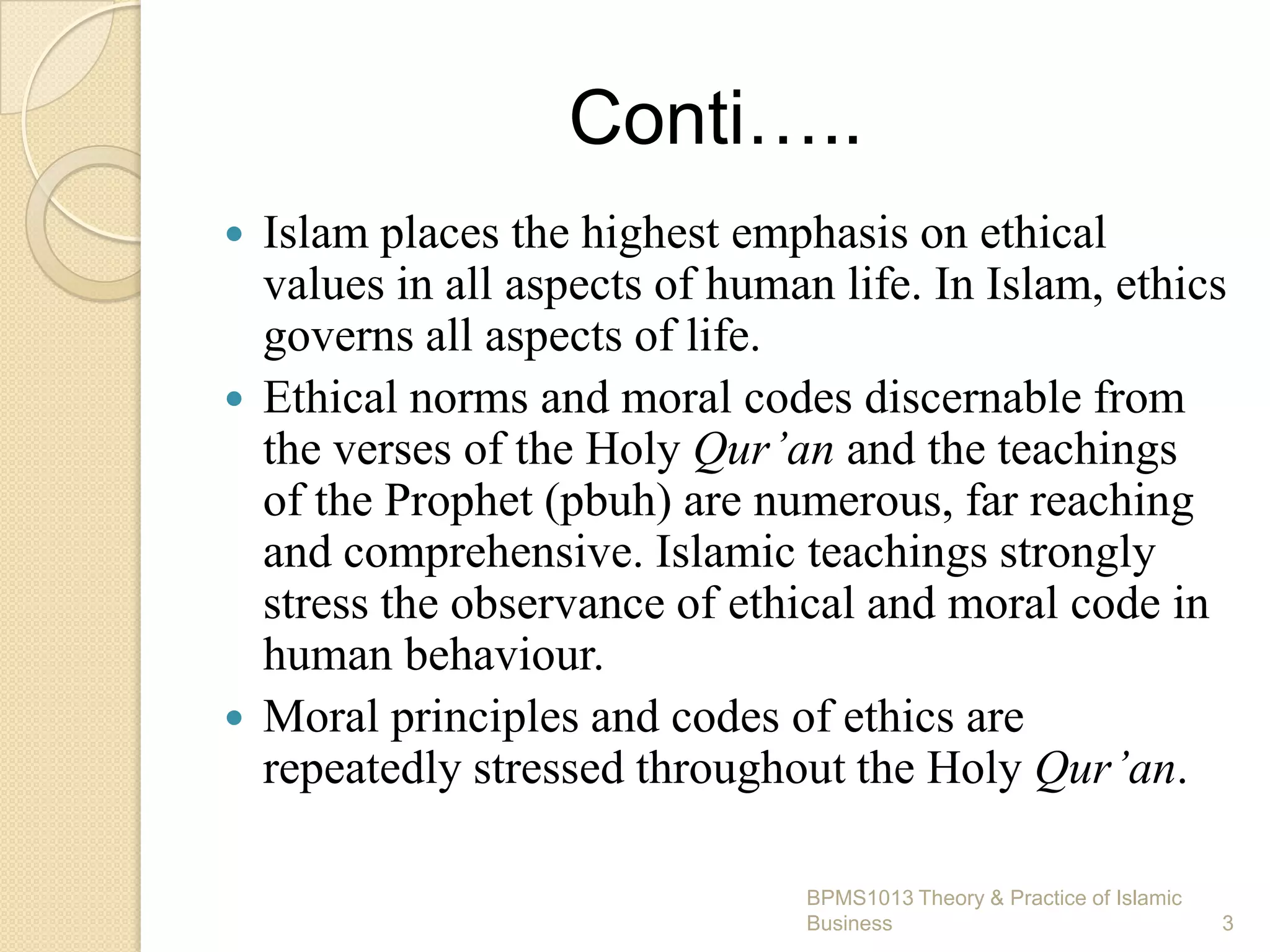 Chapter 7: Marketing and Islamic Business Ethics | PPTX