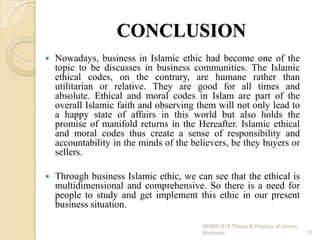 Chapter 7: Marketing and Islamic Business Ethics | PPTX