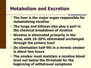 Chapter 7 Nicotine | PPT