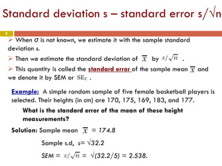 Chapter 7 : Inference for Distributions(The t Distributions, One-Sample ...