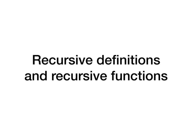Chapter 7 recursion | PDF