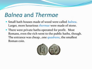 Chapter 7 Roman Baths | PPTX