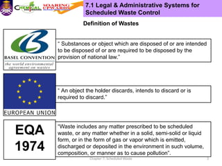 Chemical Engineering Chapter 7 - Scheduled Waste.pptx