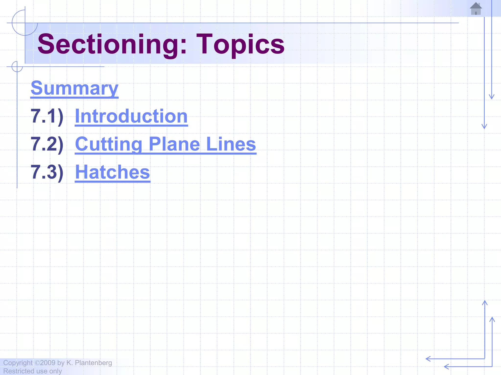 Chapter 7 sectioning in auto cad 2010 | PPTX