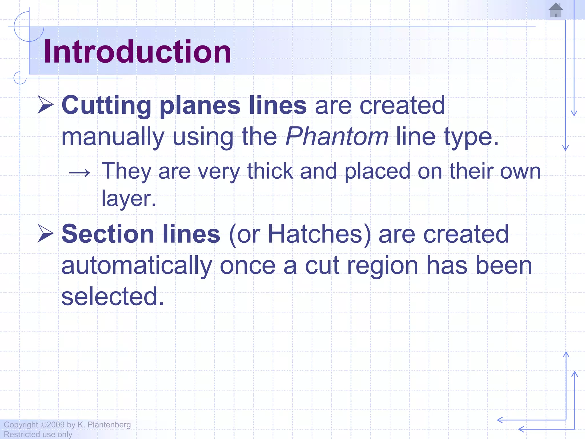 Chapter 7 sectioning in auto cad 2010 | PPTX