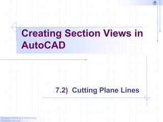 Chapter 7 sectioning in auto cad 2010 | PPTX