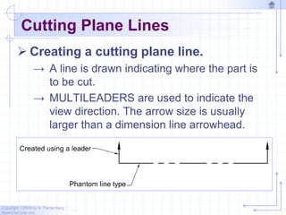 Chapter 7 sectioning in auto cad 2010 | PPTX