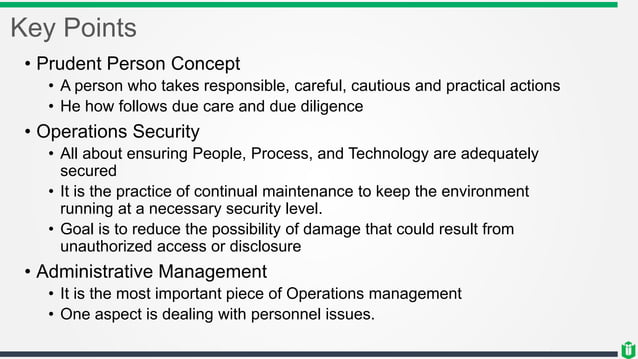 CISSP Chapter 7 - Security Operations | PPTX