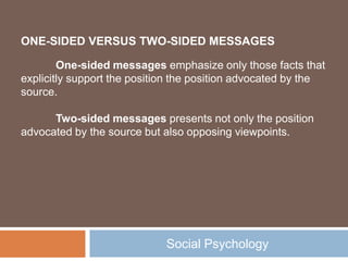 Chapter 7 social influence and persuasion | PPTX