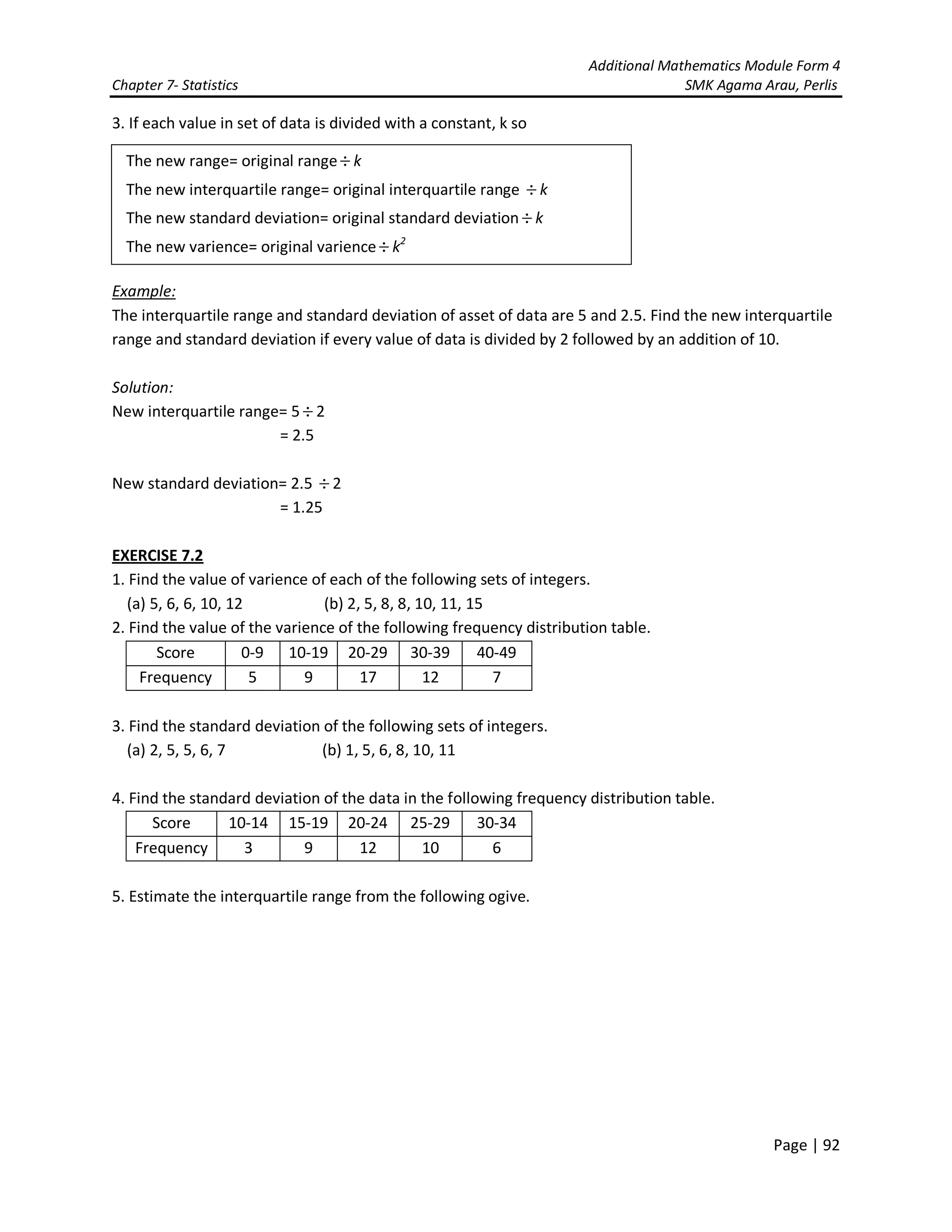 Chapter 7 statistics | PDF