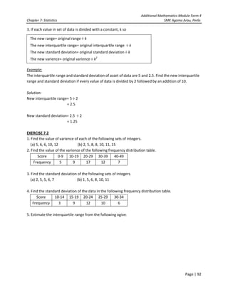 Chapter 7 statistics | PDF