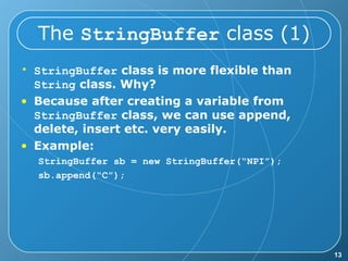 Chapter 7 String | PPT