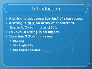Chapter 7 String | PPT