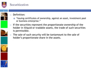 Chapter 7 Sukuk and Securitisation | PPTX