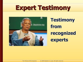 Chapter 7 - Supporting Your Ideas | PPT