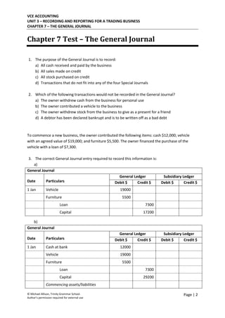 Chapter 7 - Test | PDF