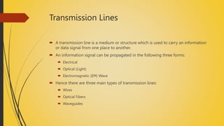 Transmission lines | PPTX