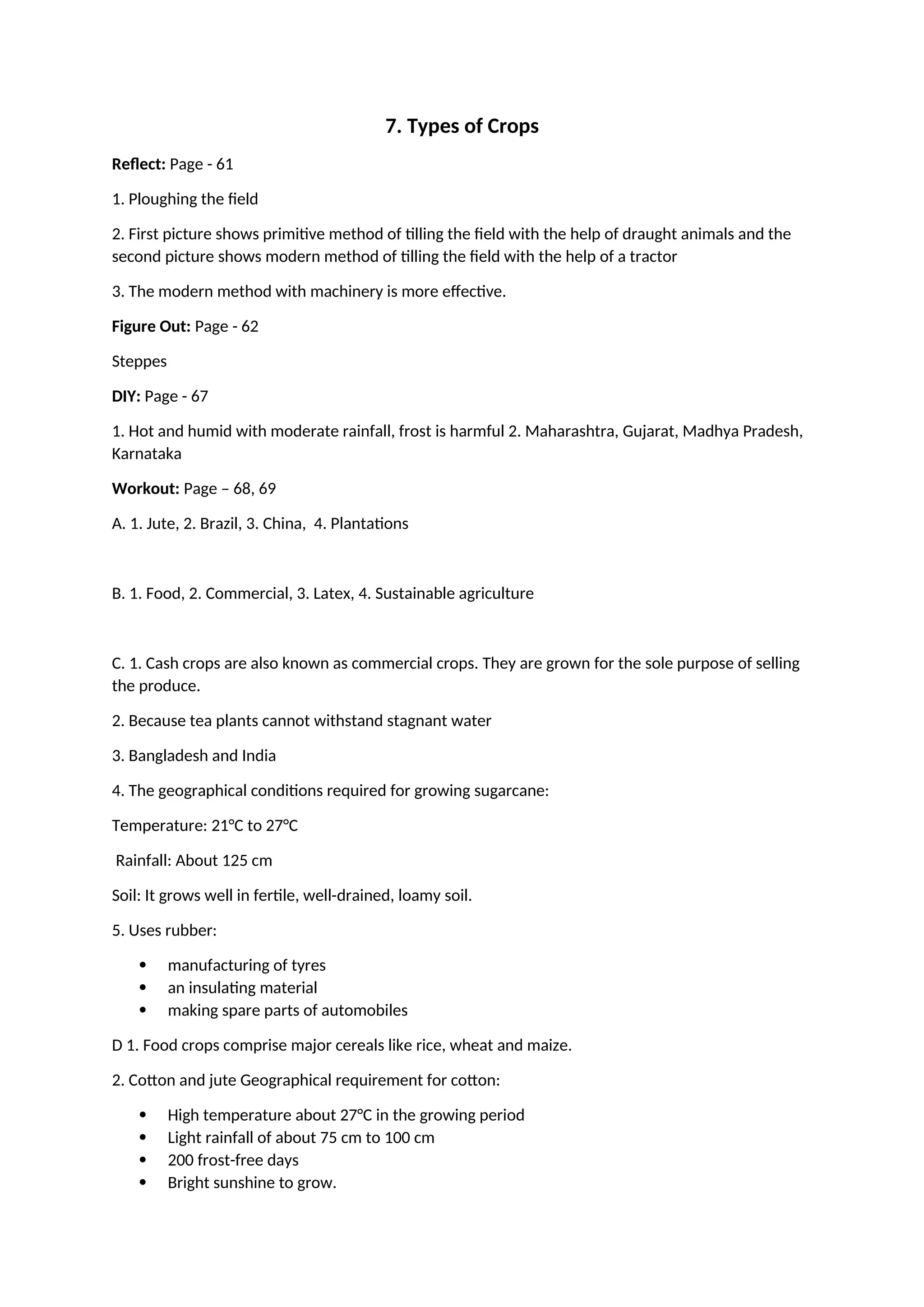Chapter 7 - Types of crops.docx grade 6. | DOCX