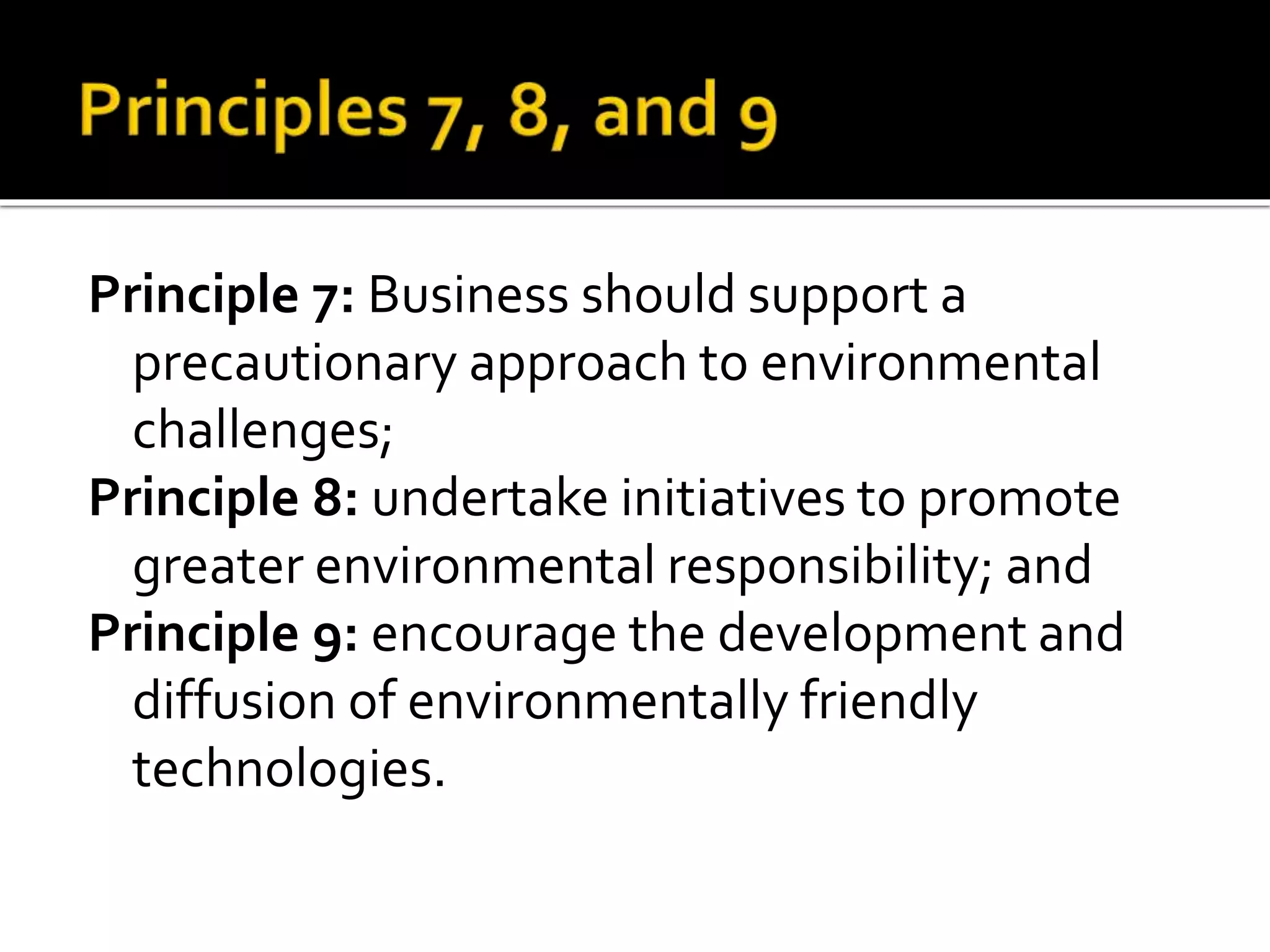 Chapter 7 ungc environmental principles | PPTX