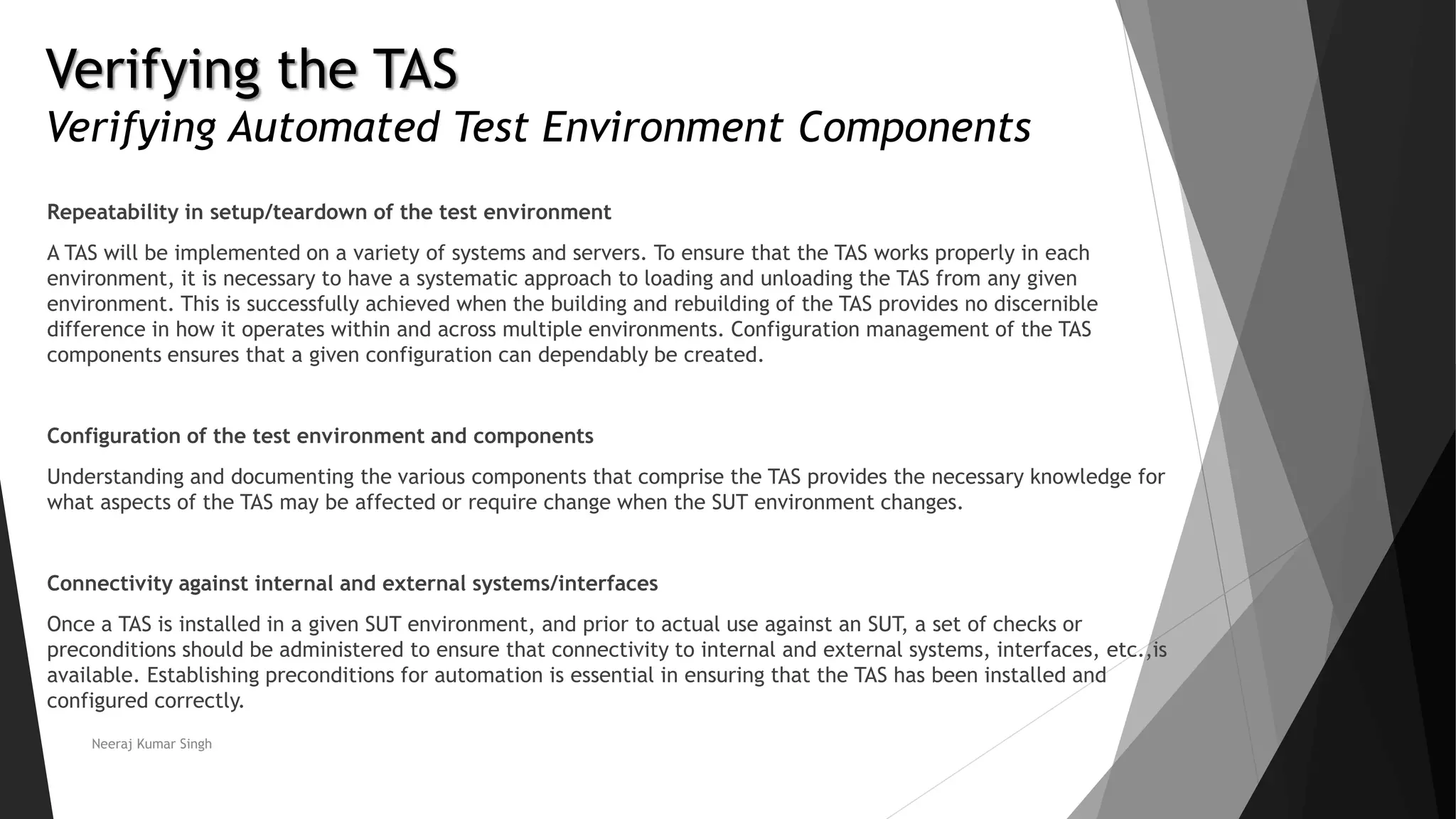Chapter 7 - Verifying the TAS | PPTX