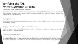 Chapter 7 - Verifying the TAS | PPTX