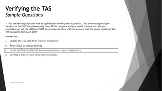Chapter 7 - Verifying the TAS | PPTX