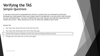 Chapter 7 - Verifying the TAS | PPTX