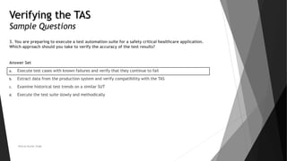 Chapter 7 - Verifying the TAS | PPTX