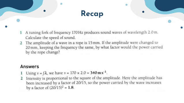 Cambridge Physics Chapter 7 Waves Mechanical Waves and Electromagnetic Waves | PPTX | Physics ...