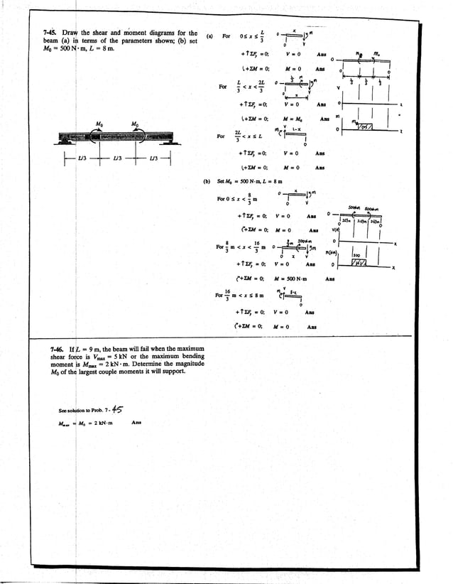 Hibbeler Statics solution - Chapter 7 (2) | PDF