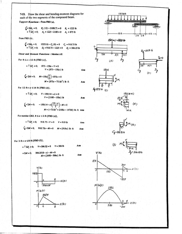 Hibbeler Statics solution - Chapter 7 (2) | PDF