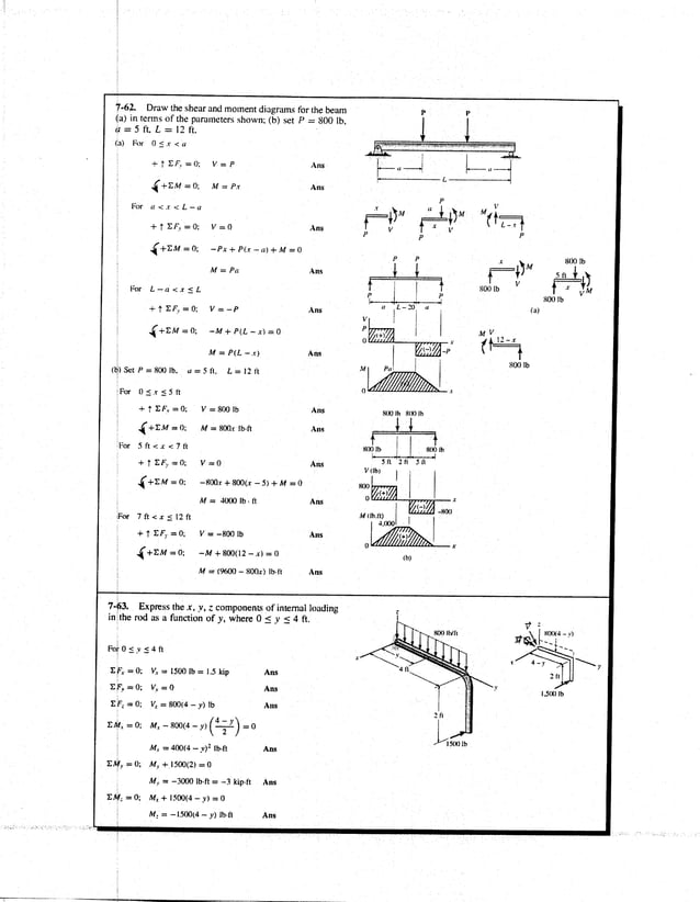 Hibbeler Statics solution - Chapter 7 (2) | PDF