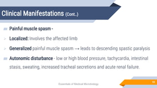 chapter 72 - Tetanus.pptx | Infectious Diseases | Diseases and Conditions