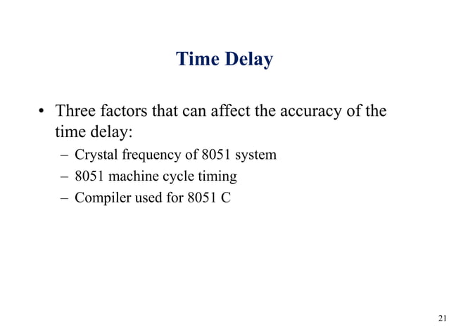 Chapter 7 8051 programming in c | PDF