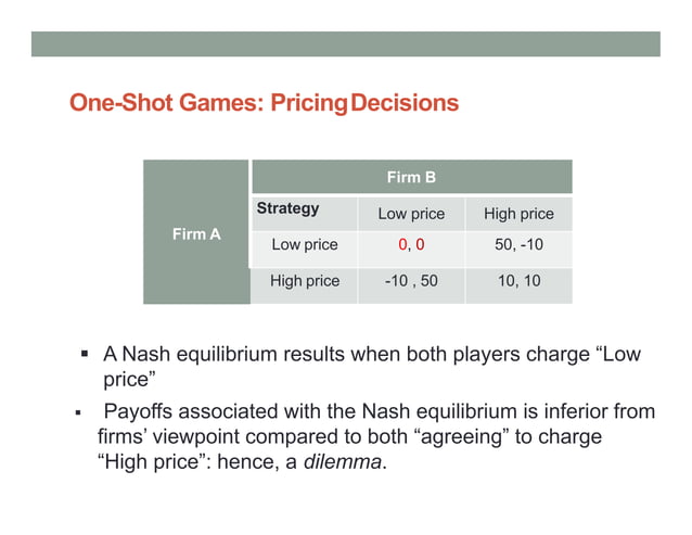 Chapter 7 a market structure game theory part a | PPT