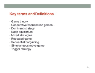 Chapter 7 a market structure game theory part a | PPTX | Board Games and Puzzles | Games and Puzzles